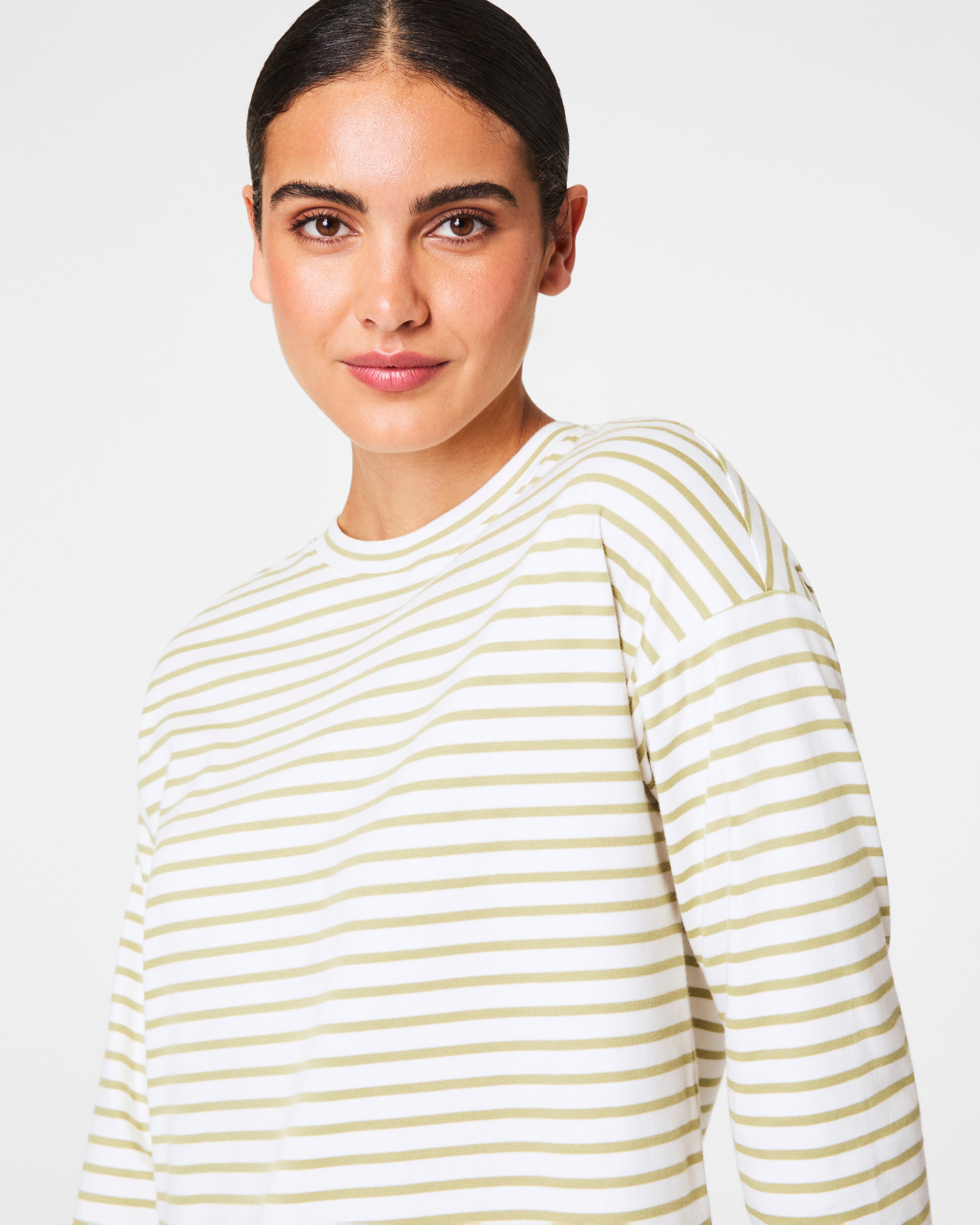 Striped Crewneck – Cotton, Cool & Classic | SPANX