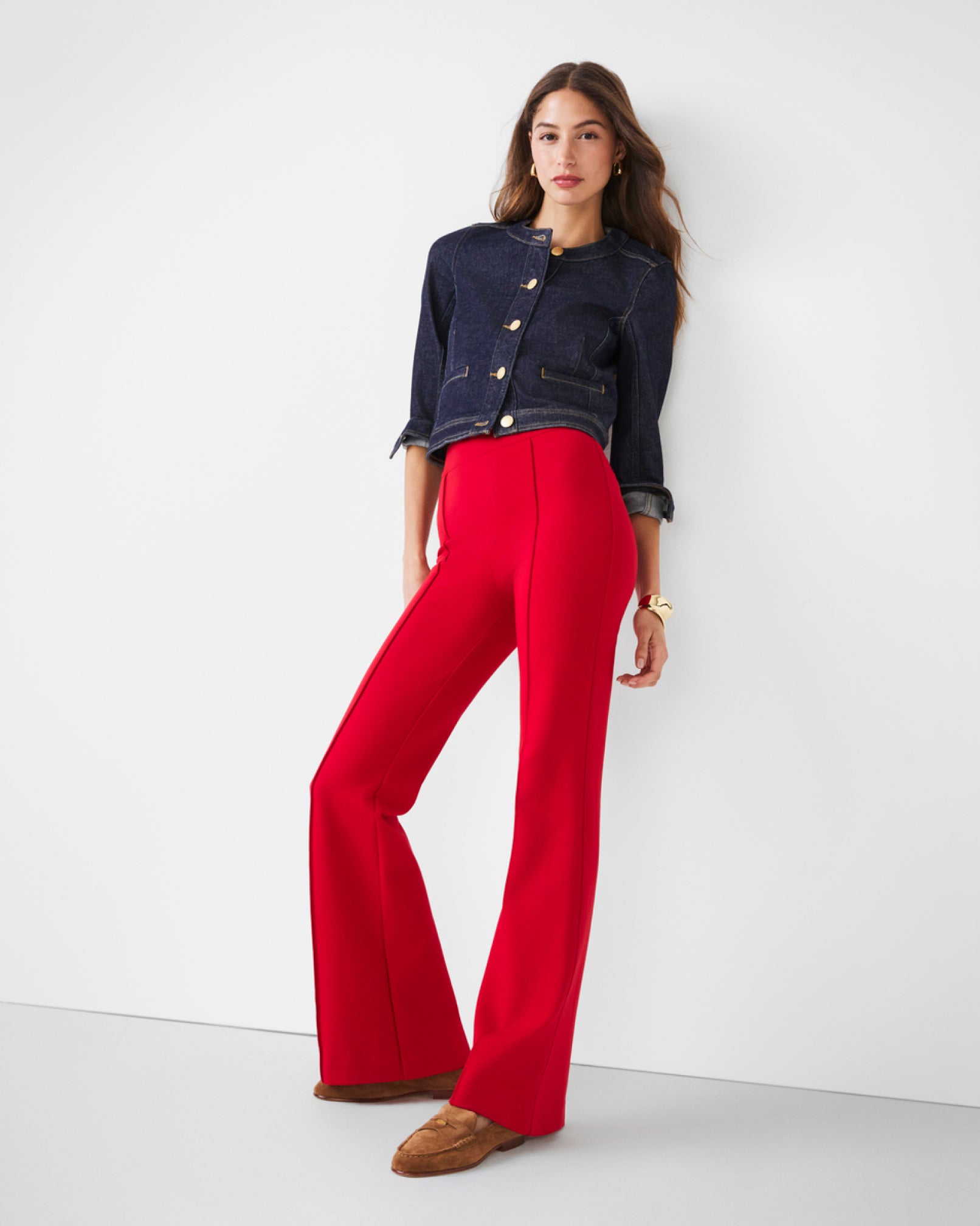 PerfectFit Ponte Flare Pants – High-Rise Style | SPANX